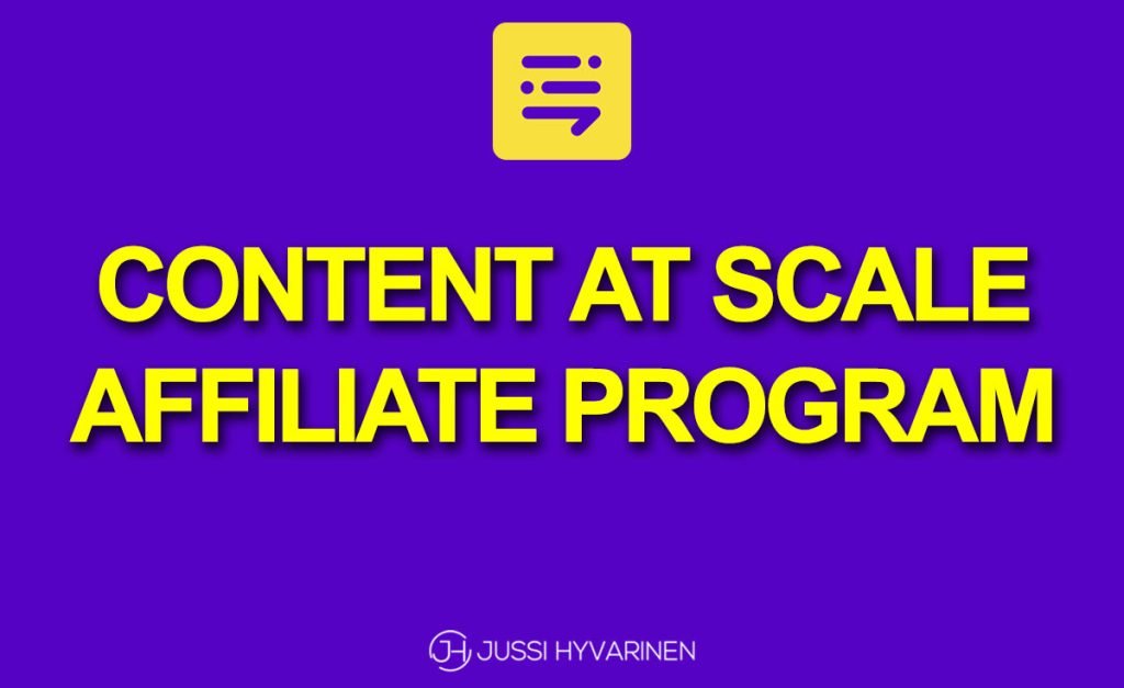 Content at Scale Affiliate Program: Earn Big with AI Writing
